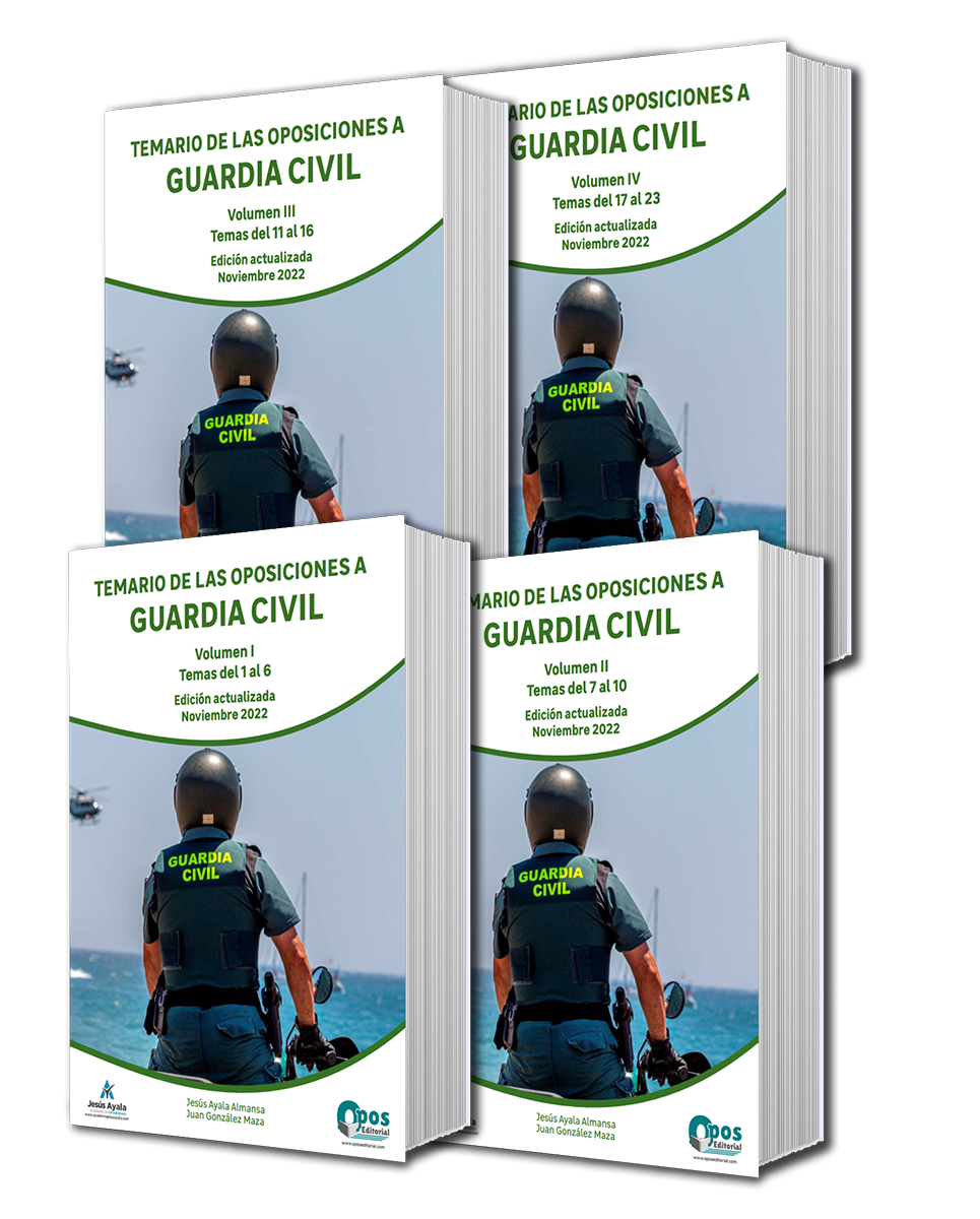 PACK DE 4 VOLÚMENES DE JURÍDICO DE LAS OPOSICIONES A GUARDIA CIVIL ...